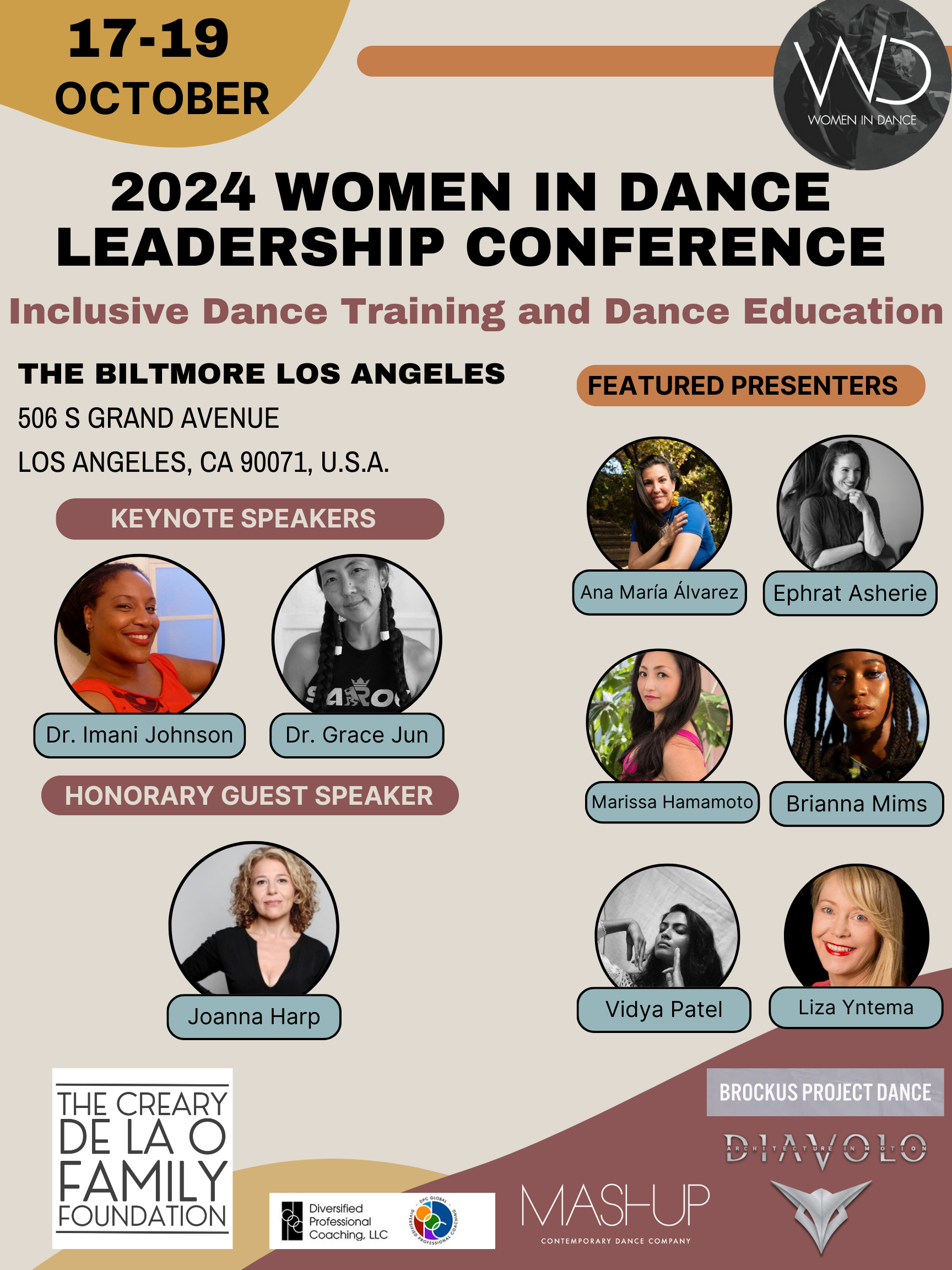 2024 Conference 10/17 - 10/19 in Los Angeles, CA - Women In Dance